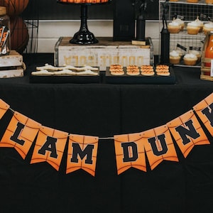 Printable Slam Dunk Basketball Party Banner - Instant Download - Etsy