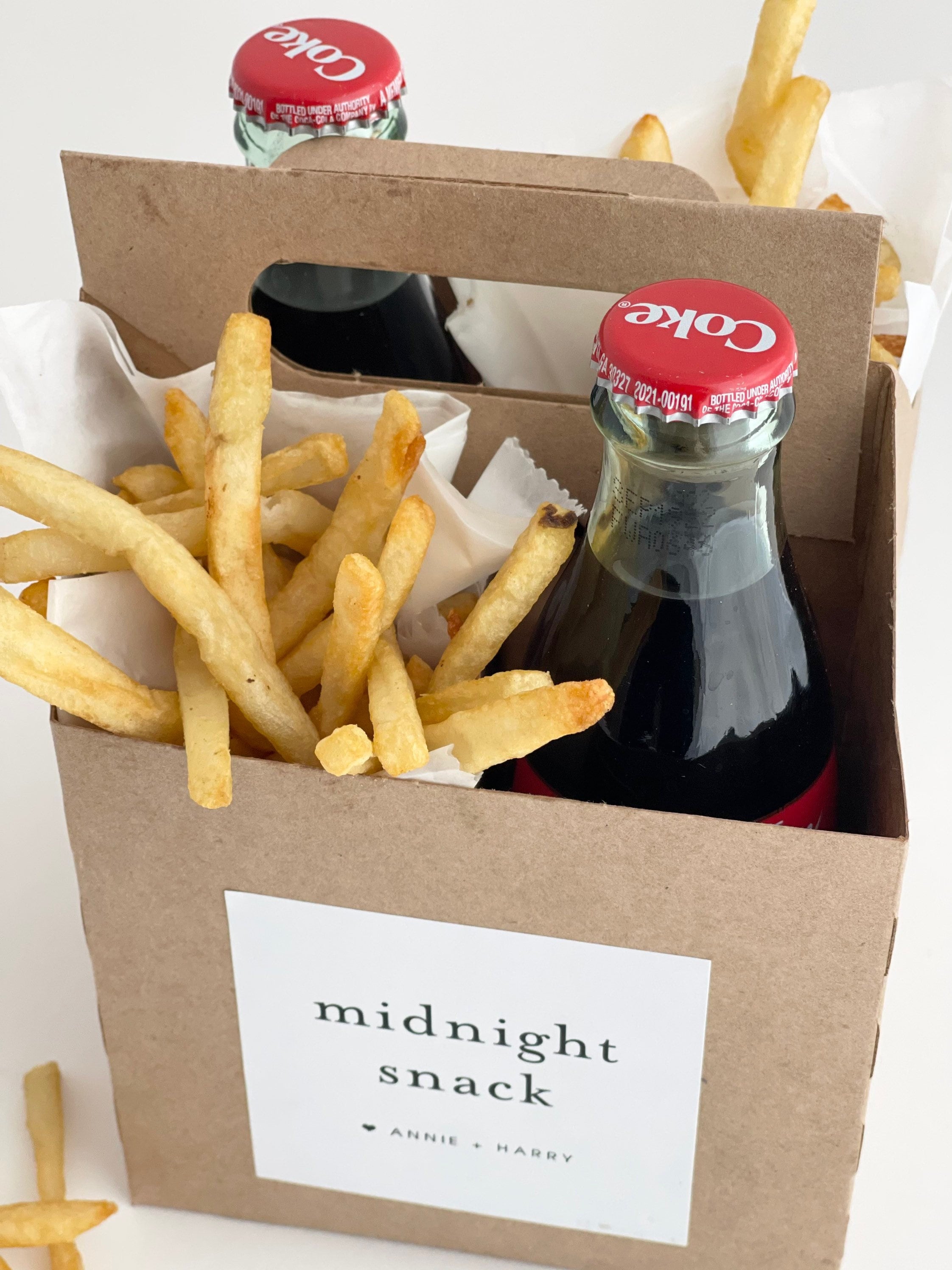 Set of 25 Kraft Midnight Snack - Wedding Favor - Drink and Snack ...