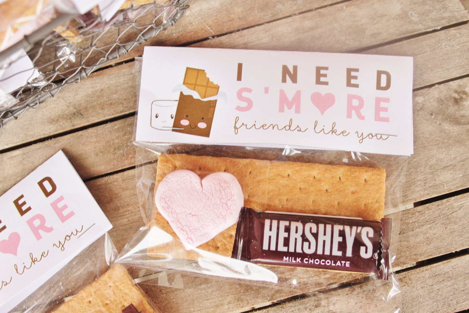 Printable S'mores Bag Toppers - Valentine's Day Class Treats ...