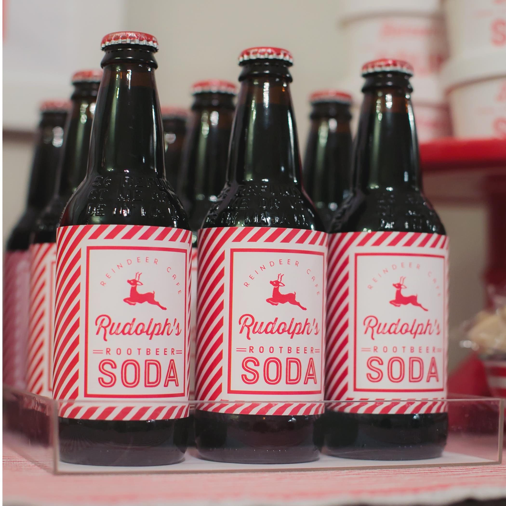 Instant Download Rudolph's Rootbeer Soda Bottle Wrap From Santa's ...