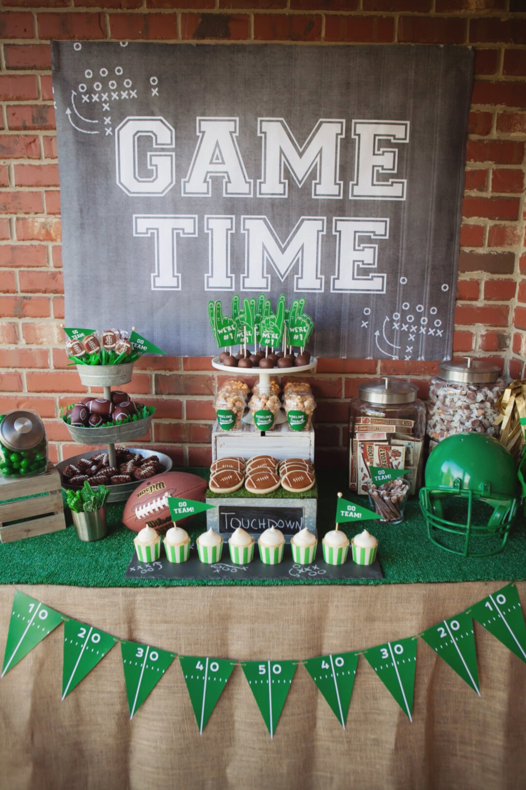 GAME TIME 36x48 Tailgate Football Party Printable Sign Engineer Prints ...