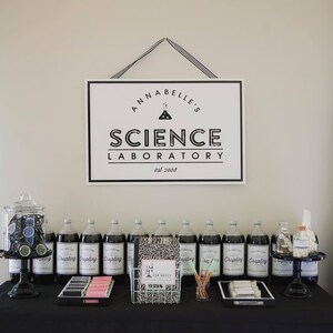 Science Party Printable Set- Invite- Signs - Experiment Labels and More ...