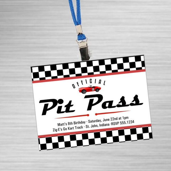 Pit Passes - Etsy
