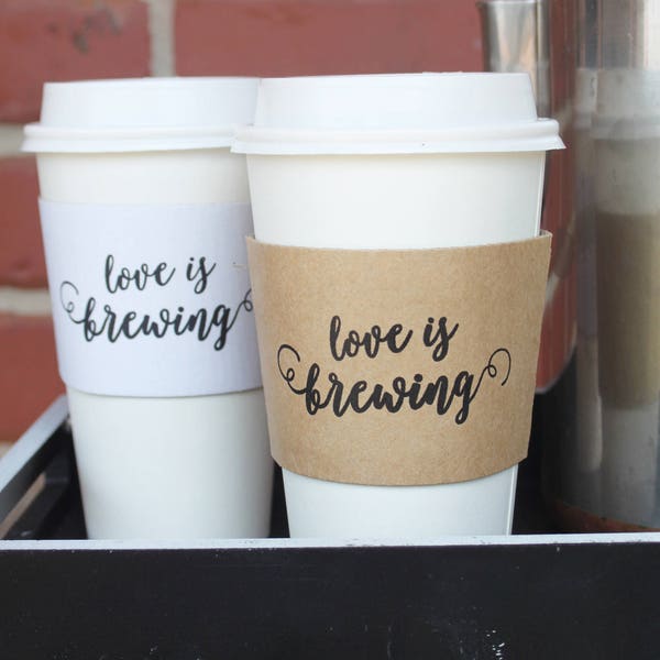 Christmas Wedding Coffee Cup Sleeves - Etsy