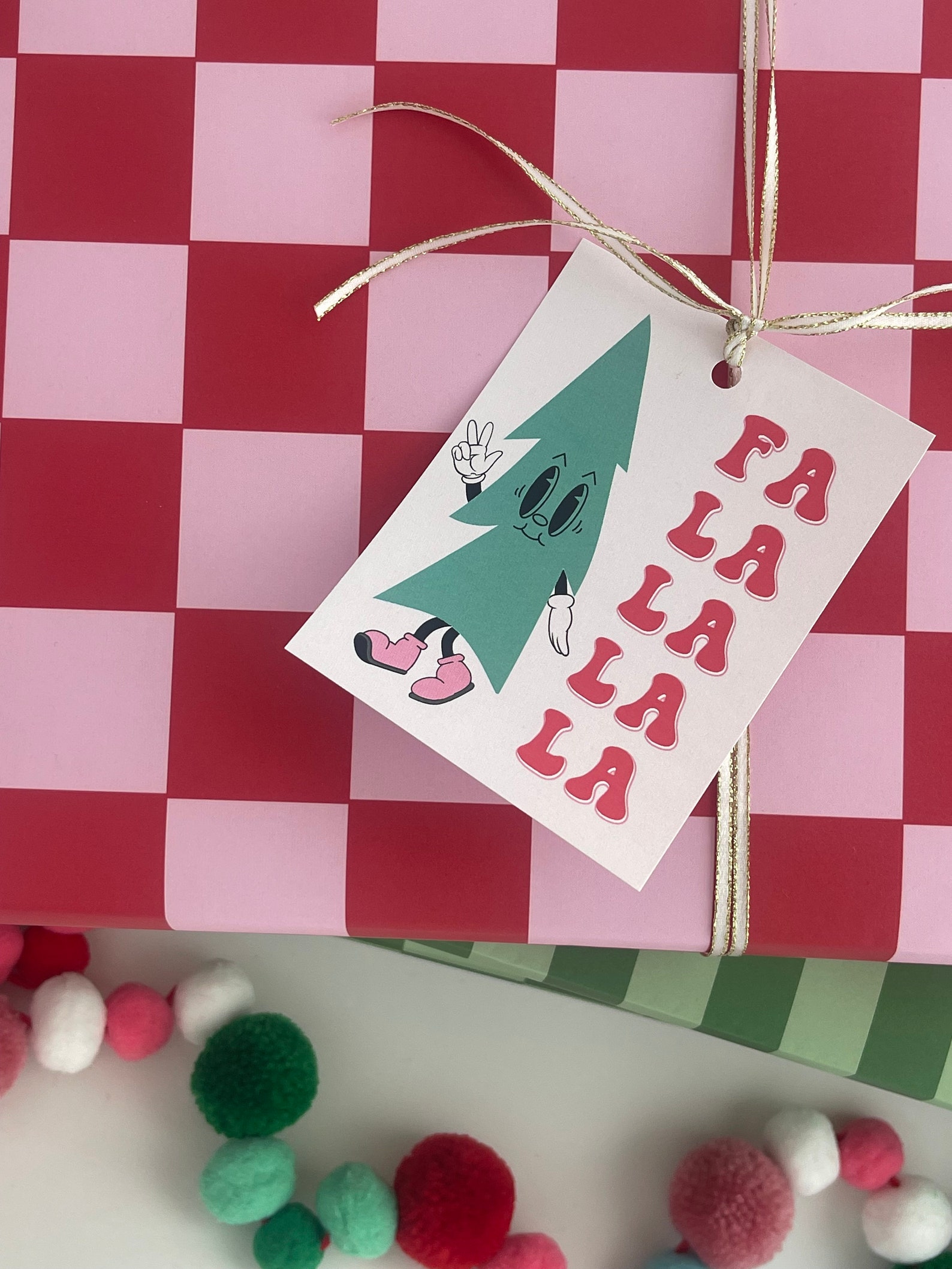Instant Download Christmas Printable Gift Tag - Fa La La La La ...
