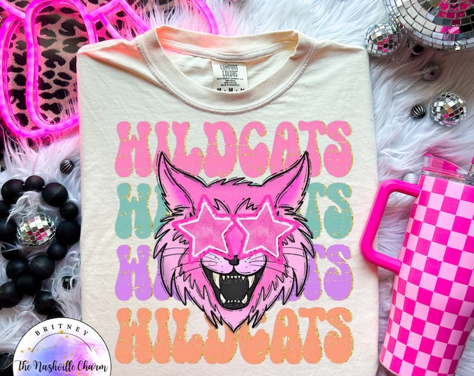 Preppy Star Eyes Favorite Team Tshirt, Team Mascot Shirt, School Team ...