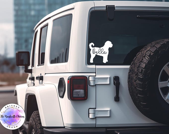 Custom Dog Silhouette Stickers All Breeds Car Decals Yeti Stickers Dogs ...