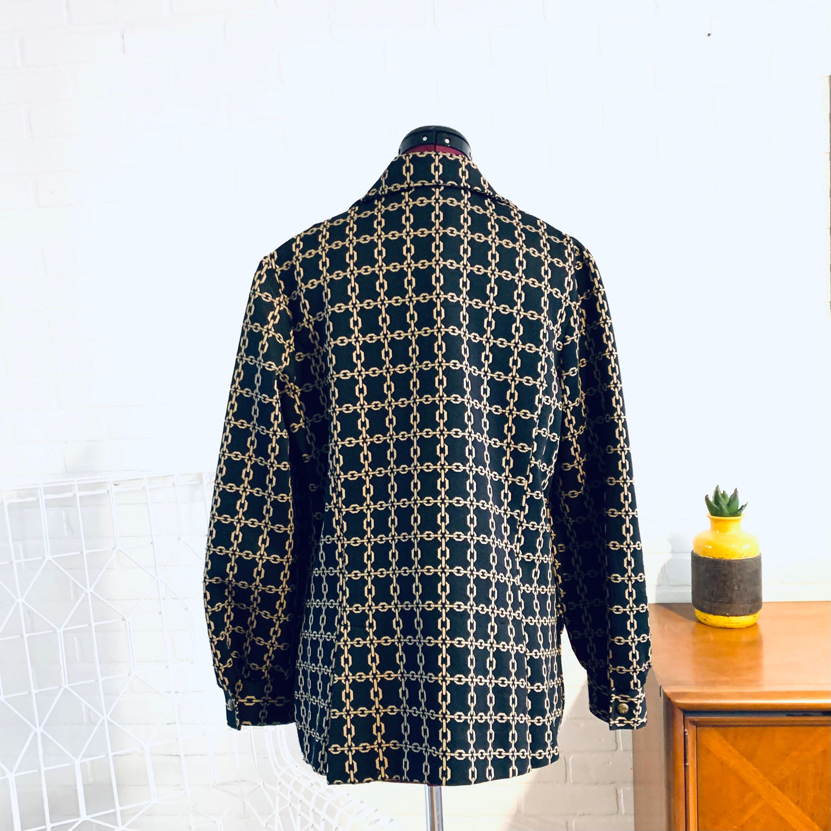 70s Chainlink Jacket by Fox Originals Size L XL | Etsy