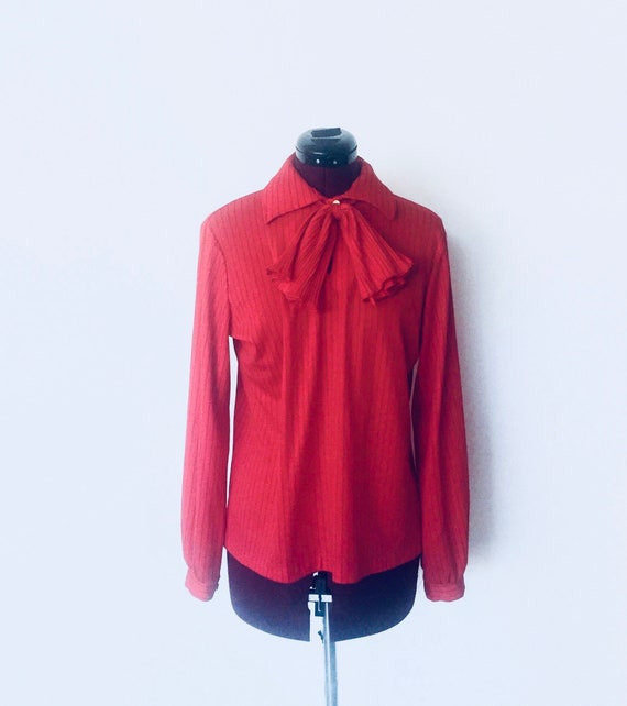 Vintage 1970s Ascot Model Label Mod Red Textured PVC … - Gem