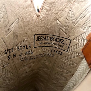 80s Western Boots Stacked Wood Heel Cowgirl Made in Brazil by Jeenz ...