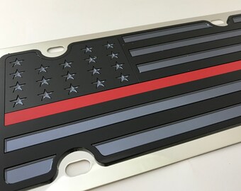 EMT Custom License Plate Custom Car Tag EMS Star of Life Distressed ...