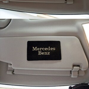 Sunvisor Airbag Decal Label Cover, Custom Embroidered Monogram- (pair ...