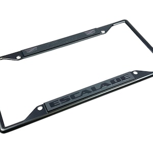 Cadillac Escalade - License Plate Frame (4-hole, Small Over Small ...
