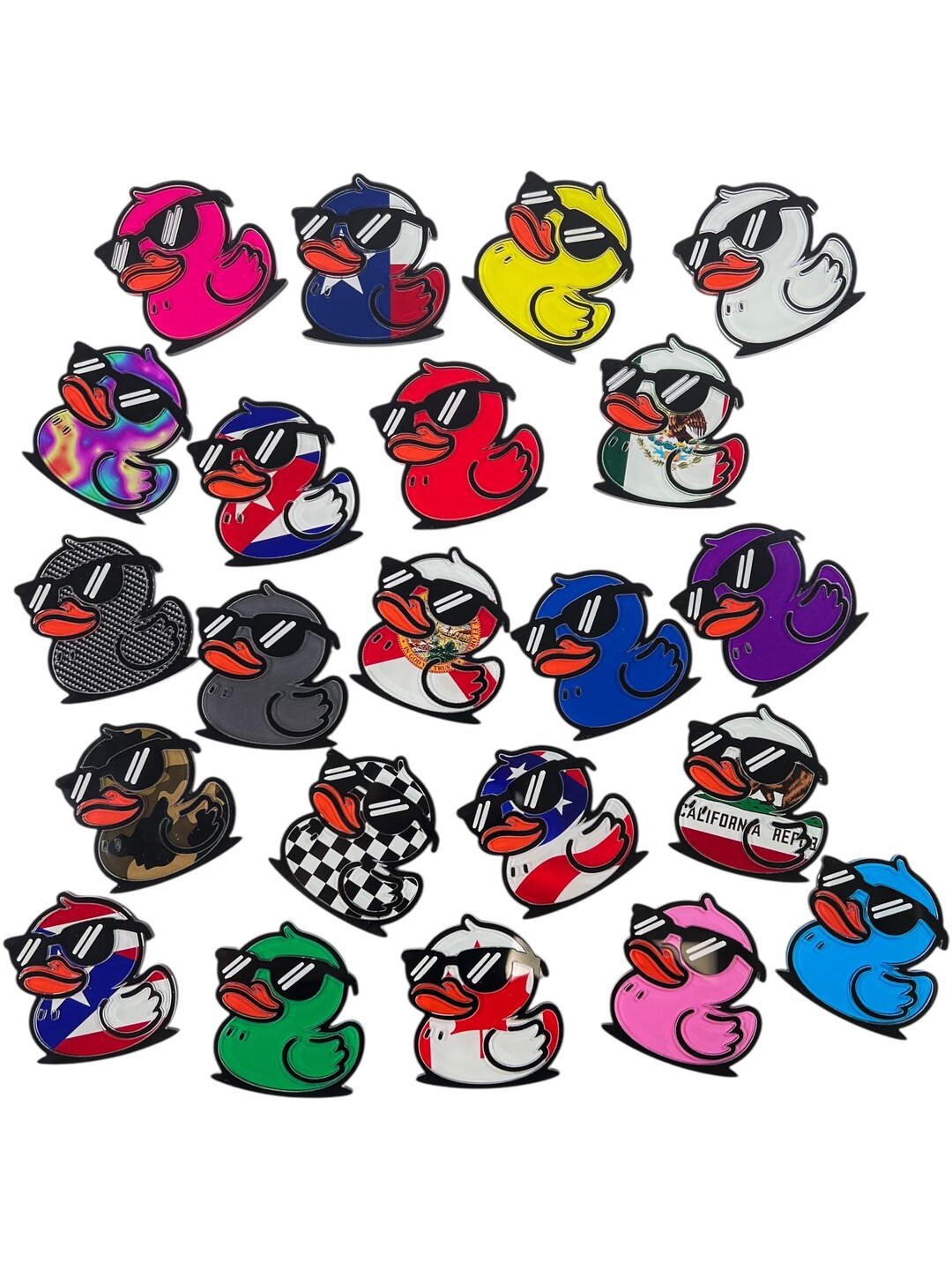 UV Printed Acrylic Duck Decals (10 Pack Random Colors) - Etsy