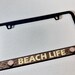 Rock on Skeleton Hand License Plate, High Quality Black Carbon Steel ...