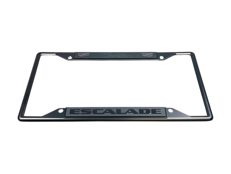 Cadillac Escalade - License Plate Frame (4-hole, Small Over Small ...