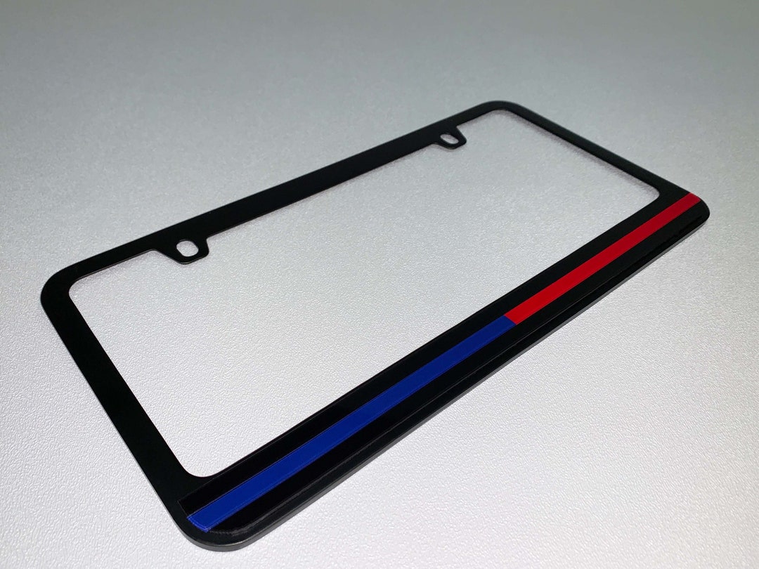 Thin Blue and RED Line License Plate Frame, Your Choice of a Black or ...