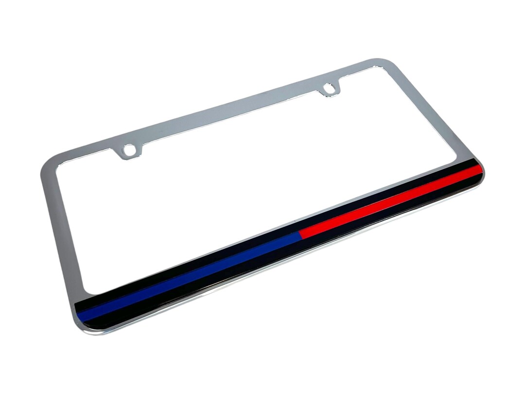 Thin Blue and RED Line License Plate Frame, Your Choice of a Black or ...