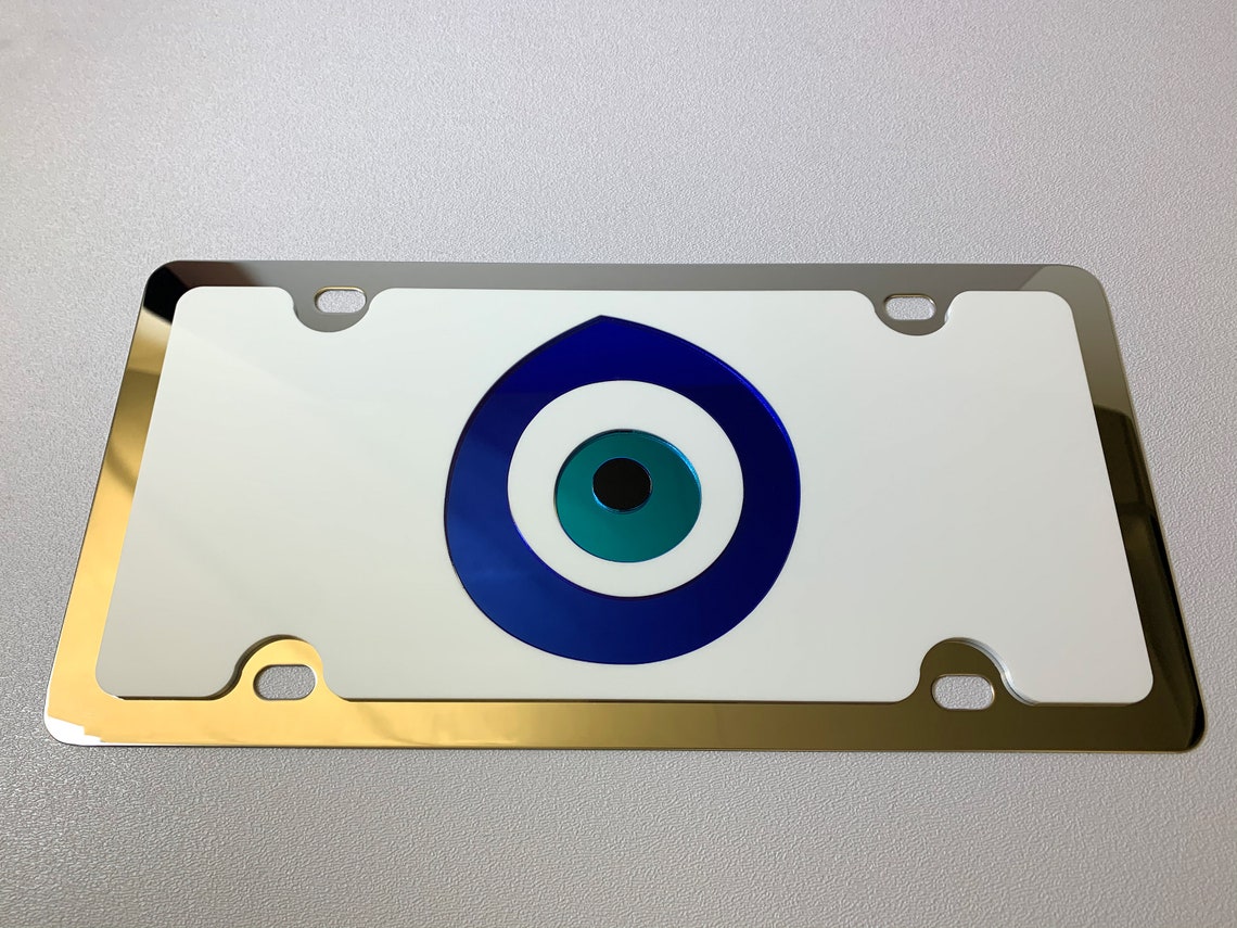 Evil Eye License Plate High-quality Stainless Steel or Black - Etsy