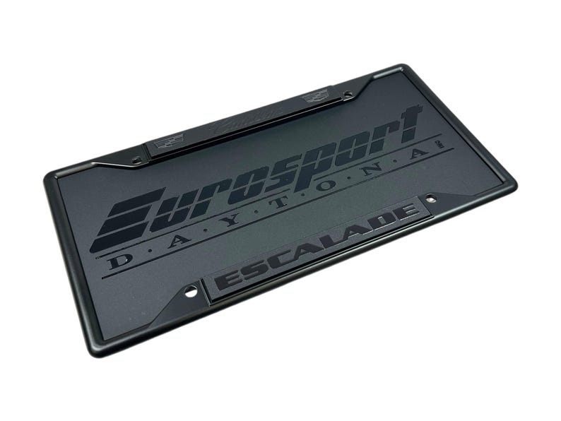 Cadillac Escalade - License Plate Frame (4-hole, Small Over Small ...
