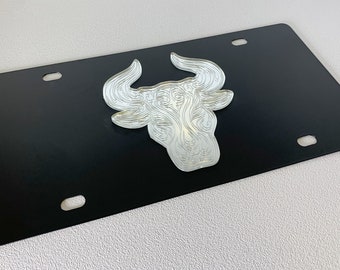 Bull License Plate | Etsy