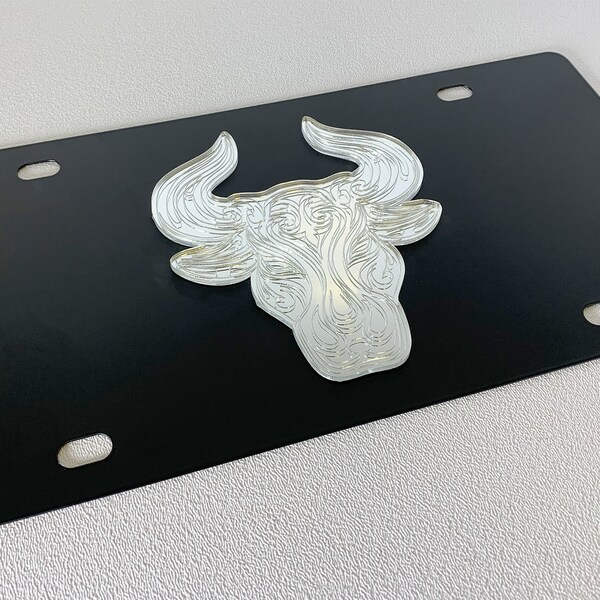 Bull License Plate - Etsy