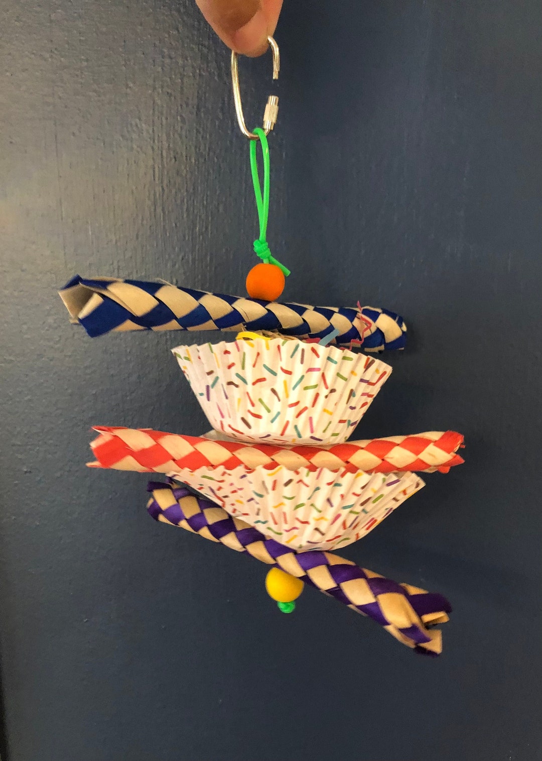 Bird Toy - Cupcake / Finger Trap String (multiple Sizes Available) - Etsy
