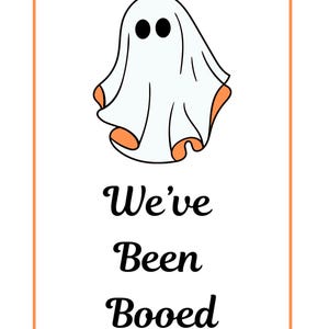 We've Been Booed, Halloween Printable, Booed Printable, Digital ...