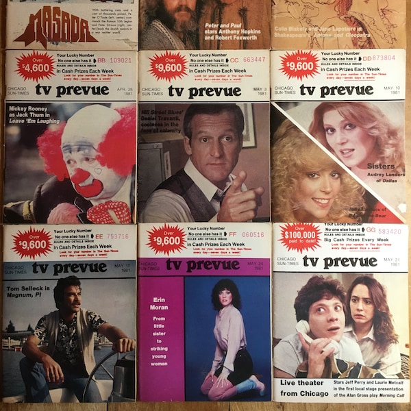 Vintage Tv Guide - Etsy