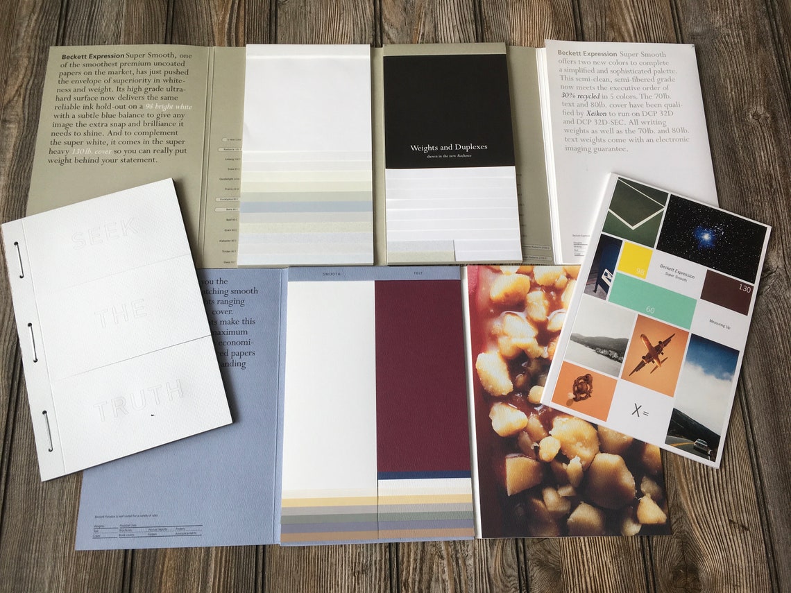 Vintage 1999 Beckett Assorted Paper Swatch Books Lot of 4 - Etsy