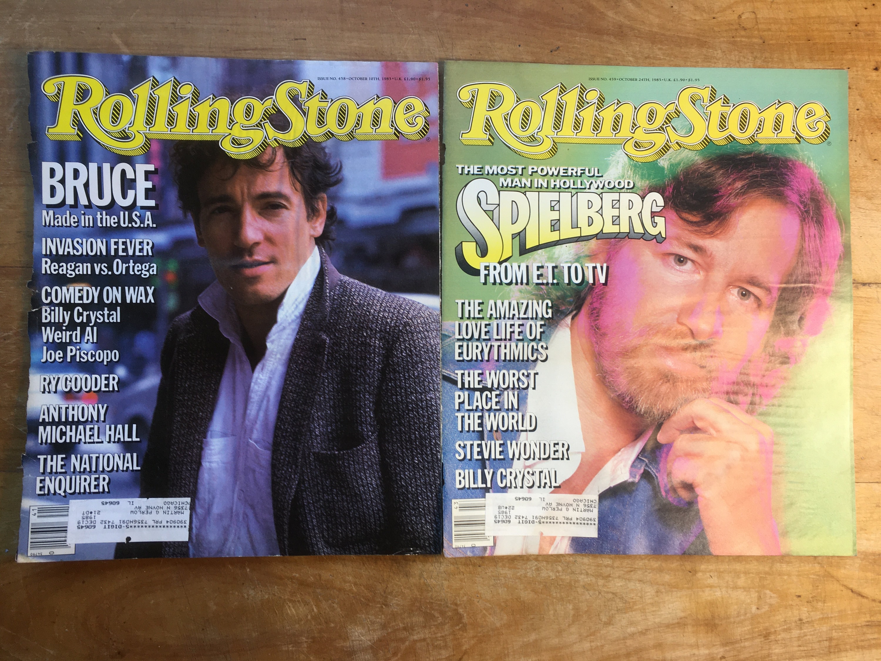 DISTRESSED Rolling Stone Magazine Vintage COVERS 1981-1988 - Etsy
