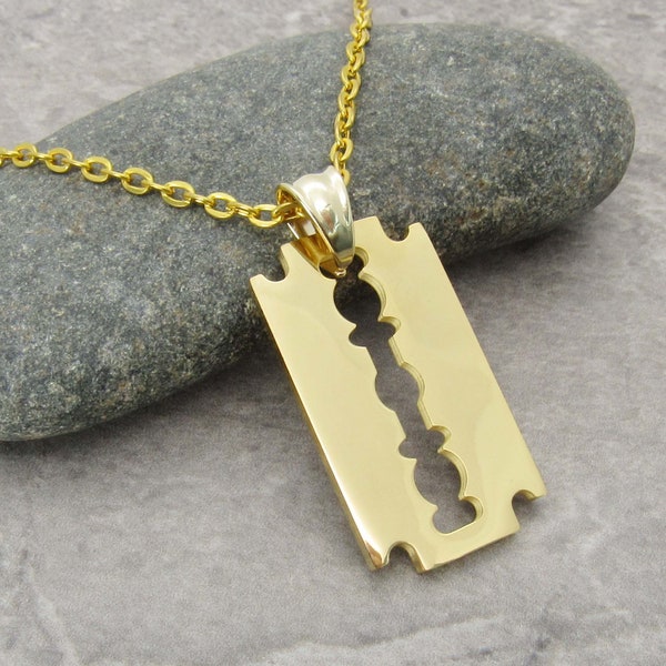 Razor Blade Necklace - Etsy