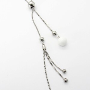 Adjustable Slide Sweater Necklace, Women's Necklace, 304 Stainless ...