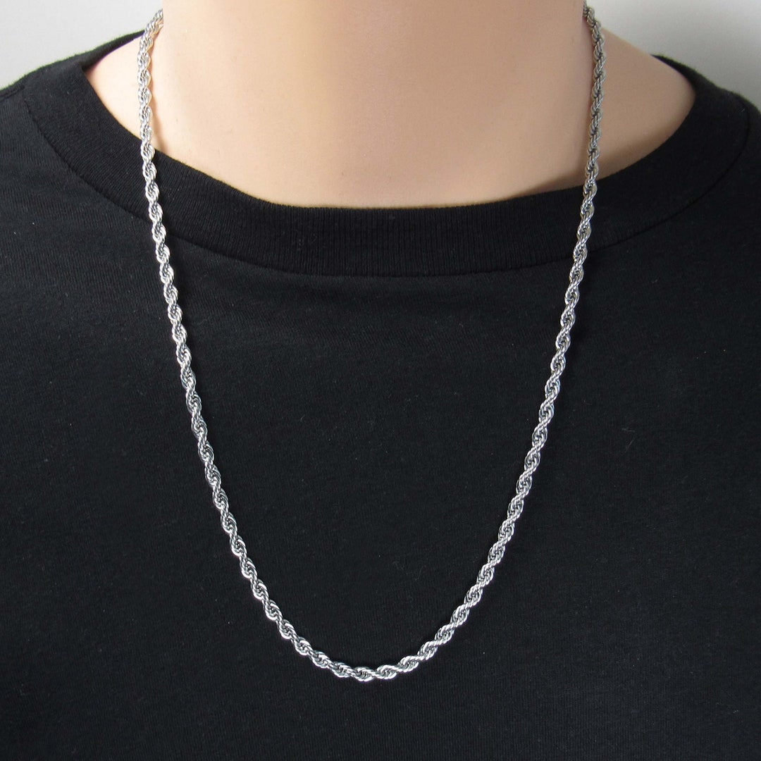 304 Stainless Steel Rope Chain Necklace, Chain Necklace for Men, Women ...