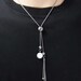 Adjustable Slide Sweater Necklace, Women's Necklace, 304 Stainless ...
