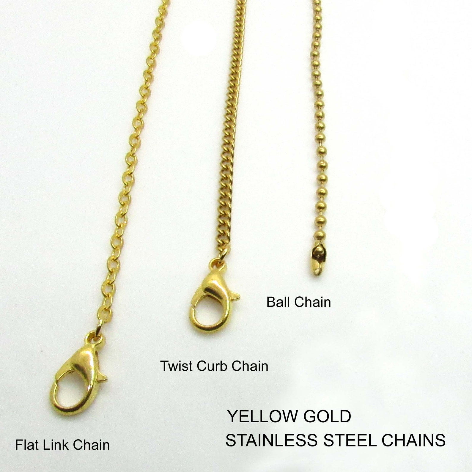 Stainless Steel Mini Pocket Knife Pendant Necklace, Gold Tone Color ...