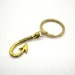 Antique Gold Tone Fish Hook Key Chain Fish Hook Charm Key - Etsy