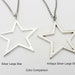 Large Silver Star Necklace Silver Tone Star Pendant Necklace - Etsy