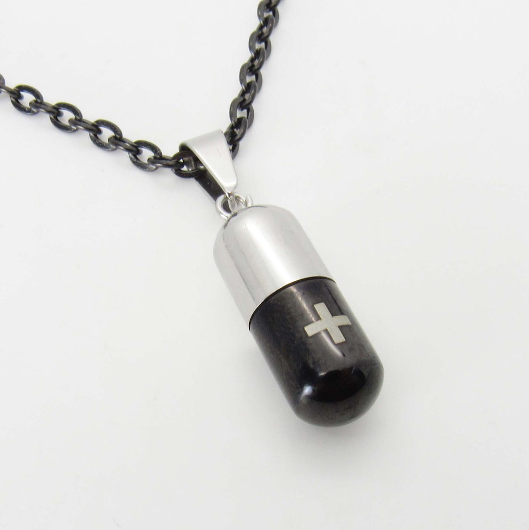 Stainless Steel Pill Capsule With Rubber Ring, Water Tight Stash ...