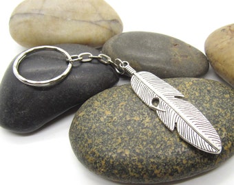 Feather Key Chain | Etsy