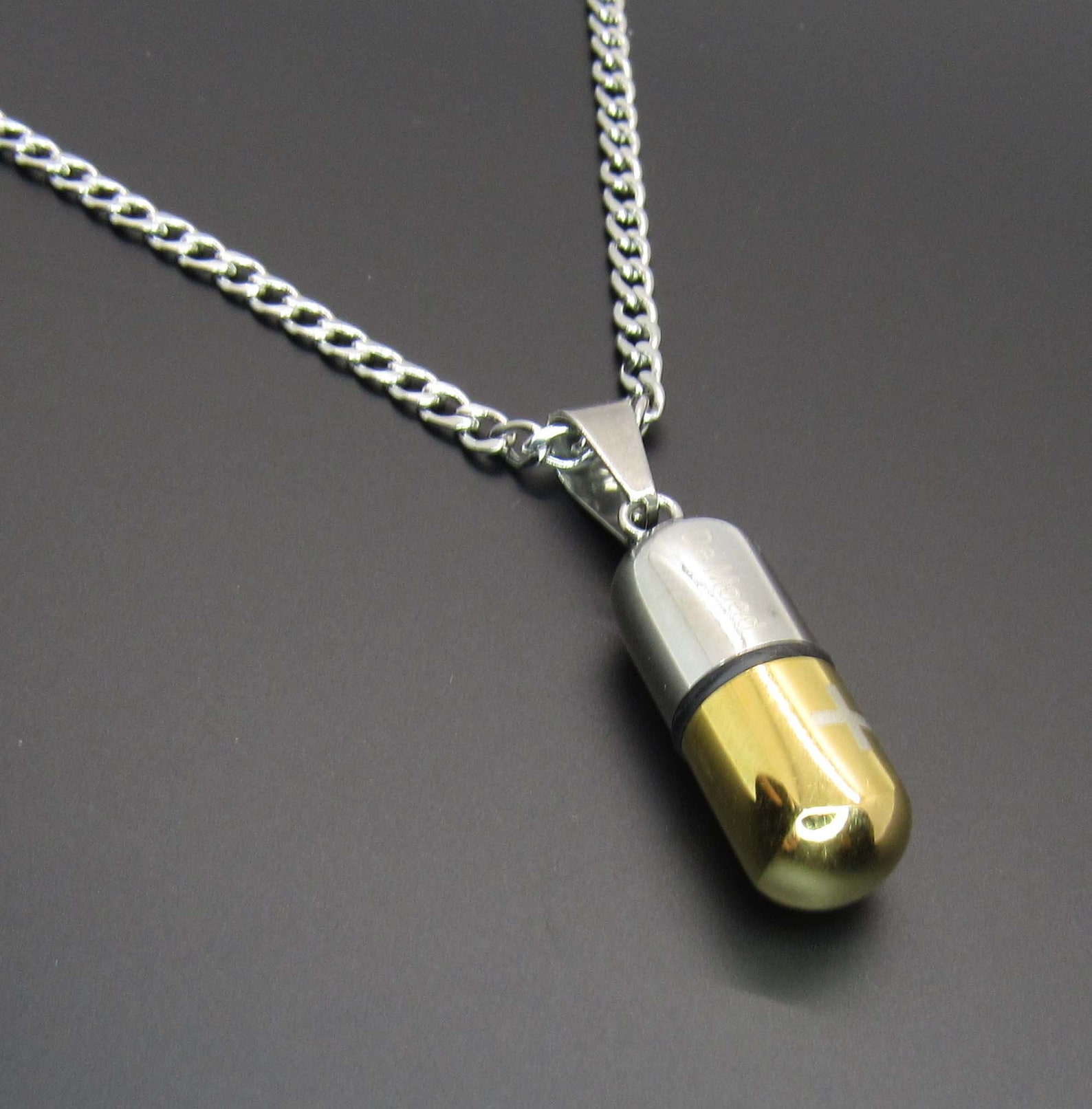 Stainless Steel Pill Capsule With Rubber Ring Water Tight - Etsy