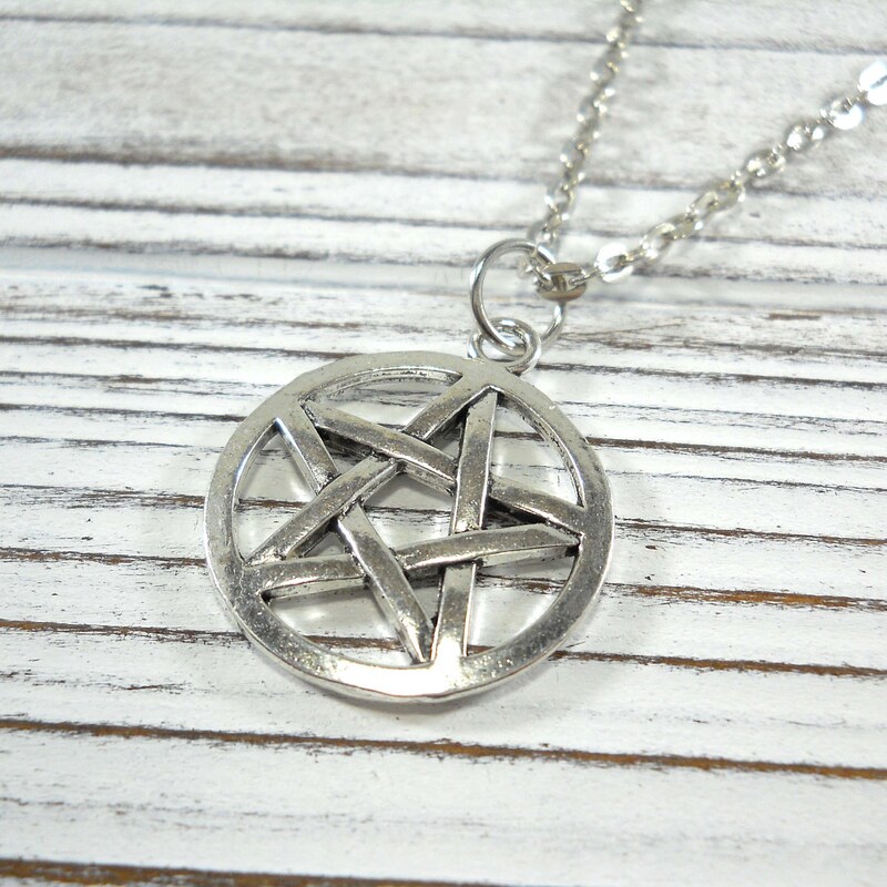 Pentagram Necklace - Etsy