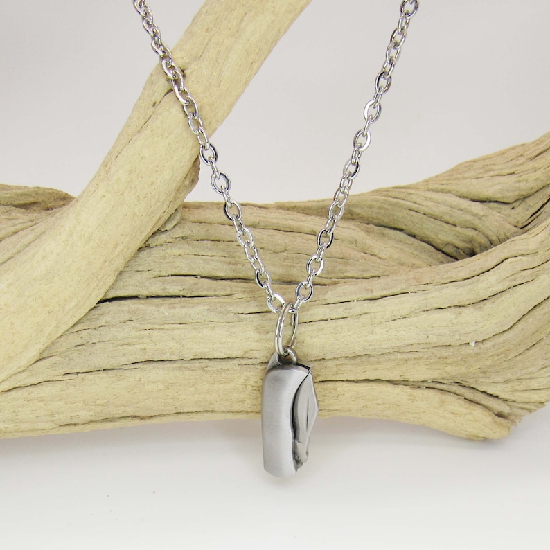 Mini Stainless Steel Pocket Knife Pendant Necklace Silver | Etsy