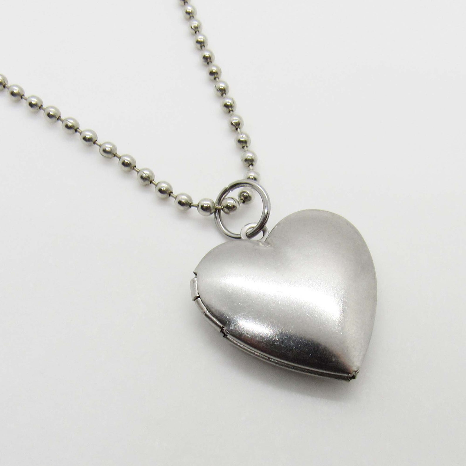 Heart Photo Locket Stainless Steel Heart Locket Woman's | Etsy