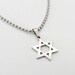 Stainless Steel Star of David Charm Pendant Necklace - Etsy