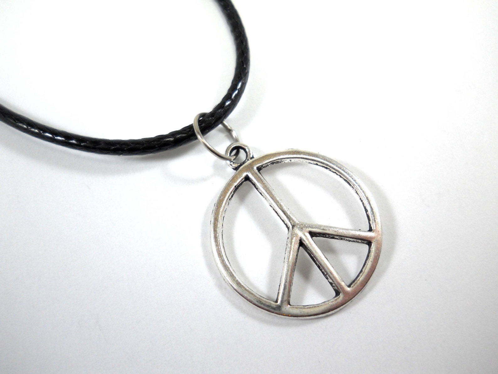 Peace Sign Pendant Necklace Peace Symbol Peace Pendant - Etsy