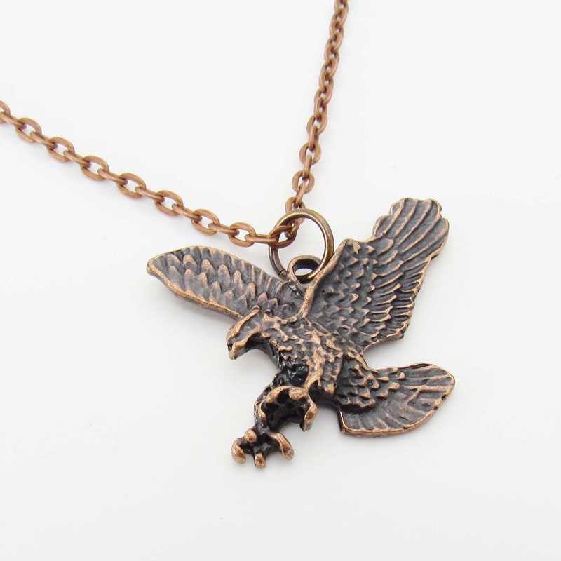 Copper Pendant Eagle - Etsy