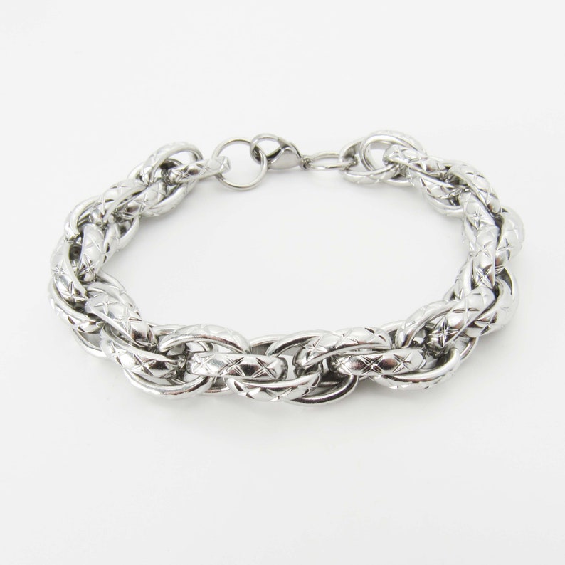 Stainless Steel Multi Link Rope Chain Bracelet 201 Stainless - Etsy