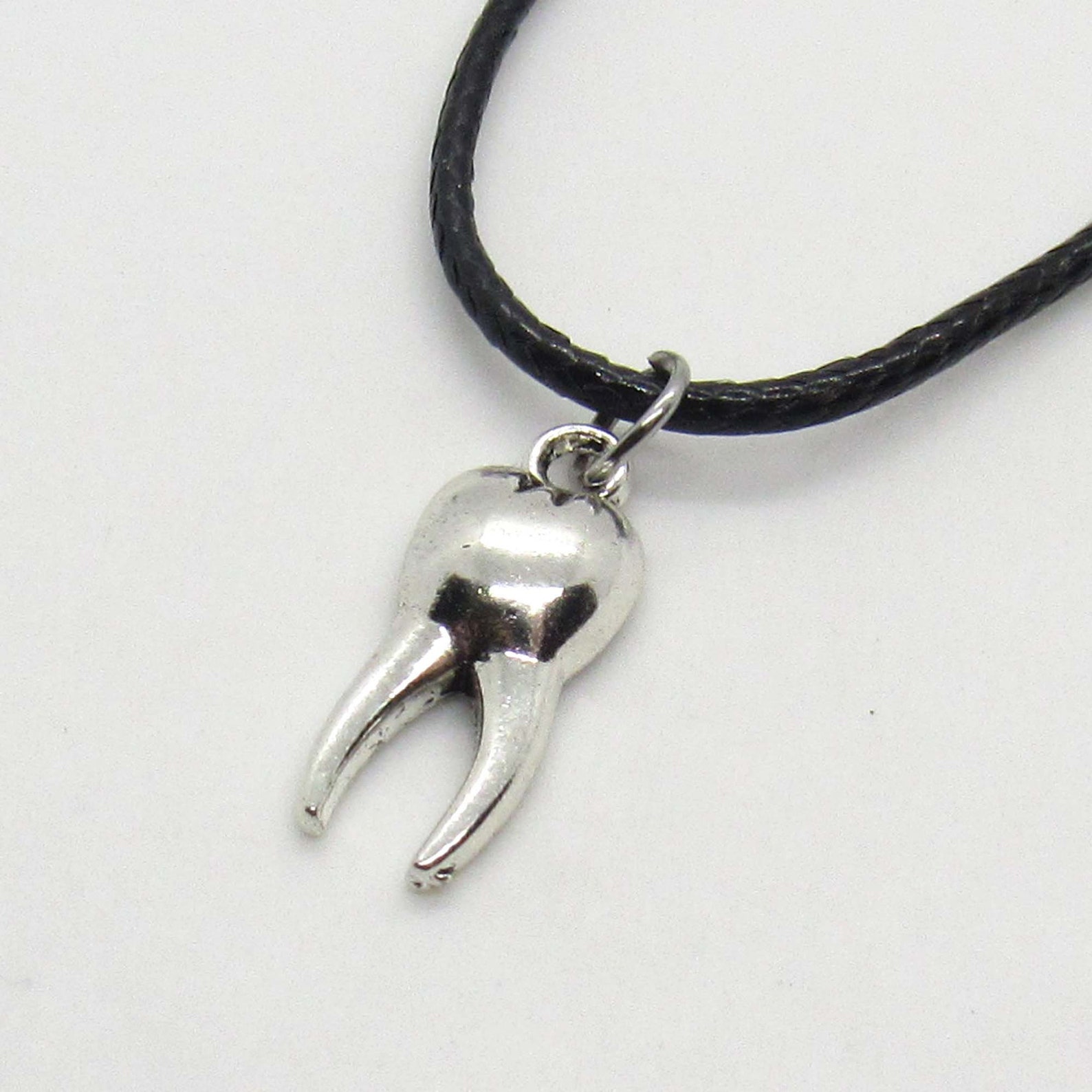 Tooth Small Charm Pendant Necklace Tooth Charm Tooth - Etsy
