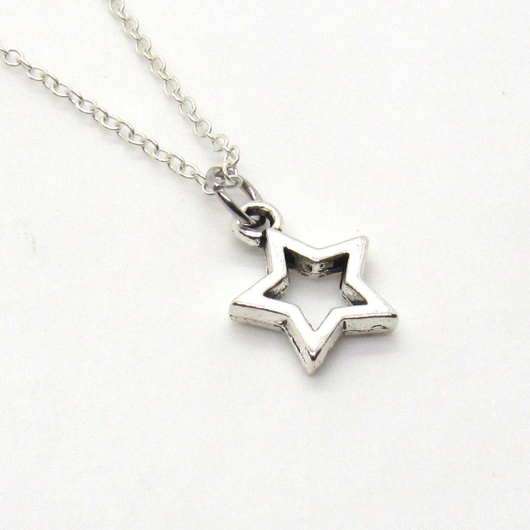 Star Charm Pendant Necklace Small Star Charm Men's - Etsy